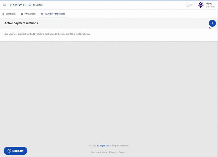 Change Payment Method - Mat3ra Documentation