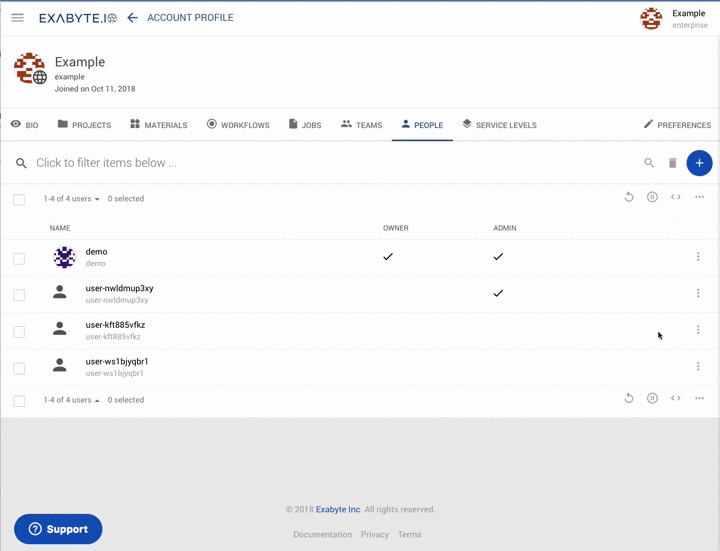 Organization > Make / Revoke Admin - Mat3ra Documentation