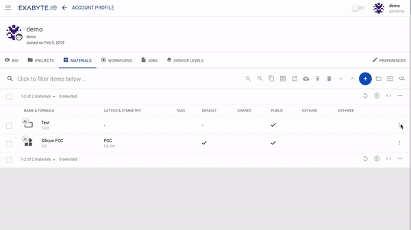 Sets > Change Type - Mat3ra Documentation
