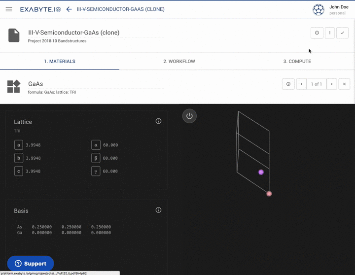Select Workflow - Mat3ra Documentation