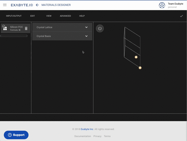 Basis Editor - Mat3ra Documentation