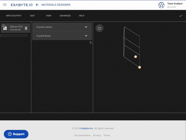 Lattice Editor - Mat3ra Documentation