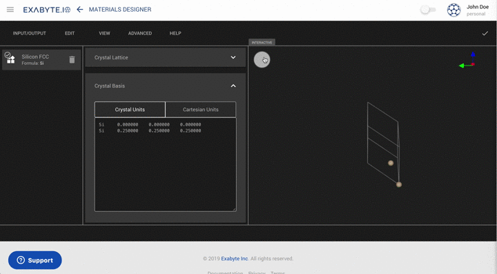 Parameters Options - Mat3ra Documentation